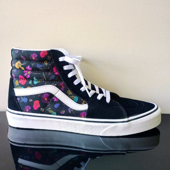 Vans | Shoes | Vans Mens Sk8hi Pressed Floral Suede Canvas Sneaker In ...